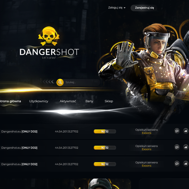 Dangershot - IPS Theme [PSD Board Layout] - Pixelwork.pl